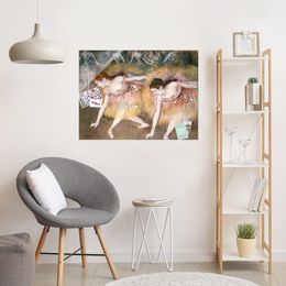Bilderwelten Glasbild - Querformat Edgar Degas - Verbeugende Ballerinen