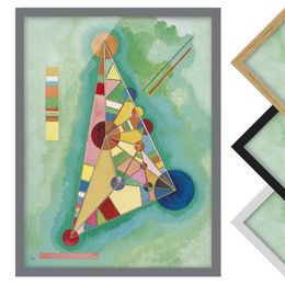 Bilderwelten Bild mit Rahmen - Hochformat Wassily Kandinsky - Dreieck