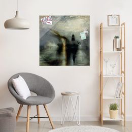 Bilderwelten Glasbild originell Abstrakt einzigartig Glas Wandbild - William Turner - Frieden - Deko Wohnzimmer Schlafzimmer