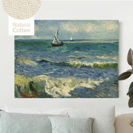 Bilderwelten Leinwandbild Vincent van Gogh - Seelandschaft