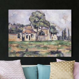 Bilderwelten Leinwandbild - Querformat Paul C&eacute;zanne - Ufer der Marne