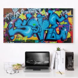 Bilderwelten Leinwandbild - Querformat Colours of Graffiti