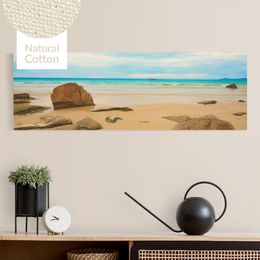 Bilderwelten Leinwandbild - Panorama The Beach