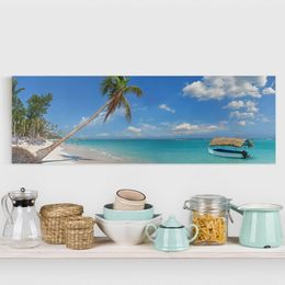 Bilderwelten Leinwandbild - Panorama Tropischer Strand