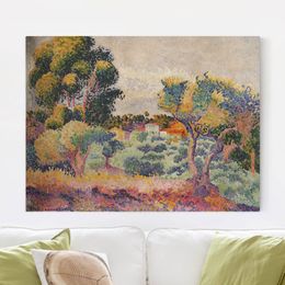 Bilderwelten Leinwandbild - Querformat Henri Edmond Cross - Eukalyptus und Olivenhain