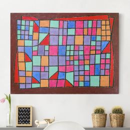 Bilderwelten Leinwandbild - Querformat Paul Klee - Glas-Fassade
