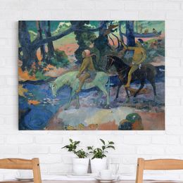 Bilderwelten Leinwandbild - Querformat Paul Gauguin - Die Flucht
