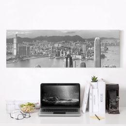 Bilderwelten Leinwandbild - Panorama Skyline Nostalgia