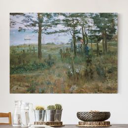 Bilderwelten Leinwandbild - Querformat Lovis Corinth - Fischerfriedhof auf Nidden