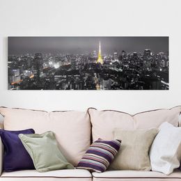 Bilderwelten Leinwandbild - Panorama Tokio