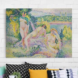 Bilderwelten Leinwandbild - Querformat Henri Edmond Cross - Nymphes