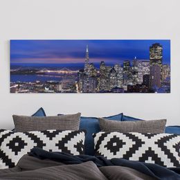 Bilderwelten Leinwandbild - Panorama San Francisco at Night