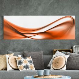 Bilderwelten Leinwandbild - Panorama Orange Touch