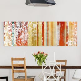 Bilderwelten Leinwandbild - Panorama Streaky I