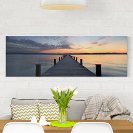 Bilderwelten Leinwandbild - Panorama Ort der Ruhe