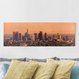 Bilderwelten Leinwandbild - Panorama Skyline of Los Angeles