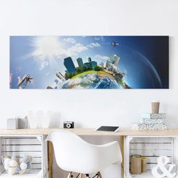 Bilderwelten Leinwandbild - Panorama Reise um die Welt