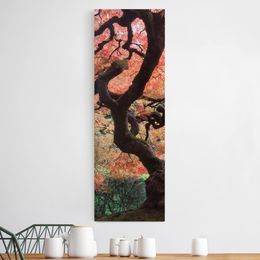 Bilderwelten Leinwandbild - Hochformat Japanischer Garten