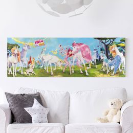Bilderwelten Leinwandbild - Panorama Mia and me - Einh&ouml;rner von Centopia