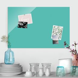 Bilderwelten Glasbild Unifarben t&uuml;rkis Glas Wandbild - T&uuml;rkis - Deko Wohnzimmer Schlafzimmer