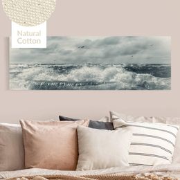 Bilderwelten Leinwandbild - Panorama Lebendige Nordsee