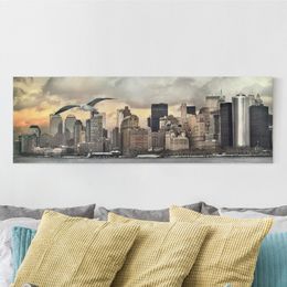 Bilderwelten Leinwandbild - Panorama New York