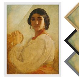 Kunstdruck mit Rahmen Anselm Feuerbach - Römerin