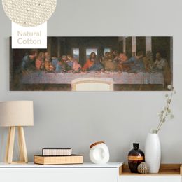 Bilderwelten Leinwandbild - Panorama Leonardo da Vinci - Das letzte Abendmahl