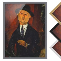 Bilderwelten Bild mit Rahmen - Hochformat Amedeo Modigliani - Bildnis Paul Guillaume