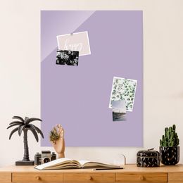 Bilderwelten Glasbild Unifarben violett Glas Wandbild - Lavendel - Deko Wohnzimmer Schlafzimmer