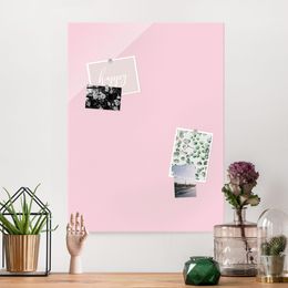 Bilderwelten Glasbild Unifarben rosa Glas Wandbild - Ros&eacute; - Deko Wohnzimmer Schlafzimmer