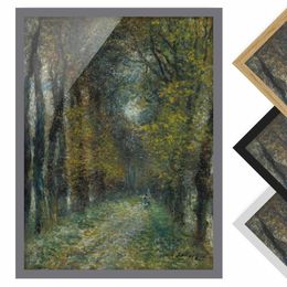 Bilderwelten Bild mit Rahmen - Hochformat Auguste Renoir - Die Allee