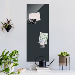 Bilderwelten Glasbild Unifarben grau Glas Wandbild - Mondgrau - Deko Wohnzimmer Schlafzimmer