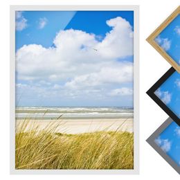 Bilderwelten Bild mit Rahmen - Hochformat An der Nordseek&uuml;ste