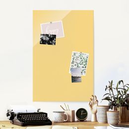 Bilderwelten Glasbild Unifarben gelb Glas Wandbild - Honig - Deko Wohnzimmer Schlafzimmer
