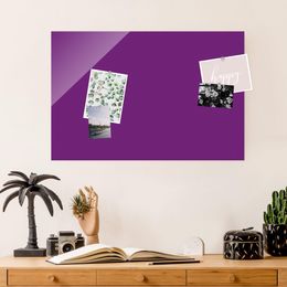 Bilderwelten Glasbild Unifarben violett Glas Wandbild - Colour Purple - Deko Kinderzimmer Baby M&auml;dchen Jungen