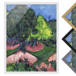 Bilderwelten Bild mit Rahmen - Hochformat Ernst Ludwig Kirchner - Landschaft mit Kastanienbaum