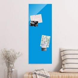 Bilderwelten Glasbild Unifarben blau Glas Wandbild - Enzian - Deko Wohnzimmer Schlafzimmer
