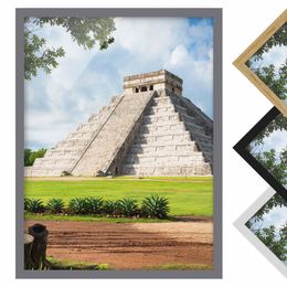 Bilderwelten Bild mit Rahmen - Hochformat El Castillo Pyramide