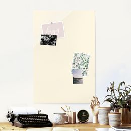 Bilderwelten Glasbild Unifarben beige Glas Wandbild - Kaschmir - Deko Wohnzimmer Schlafzimmer