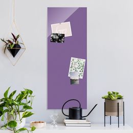 Bilderwelten Glasbild Unifarben violett Glas Wandbild - Flieder - Deko Wohnzimmer Schlafzimmer