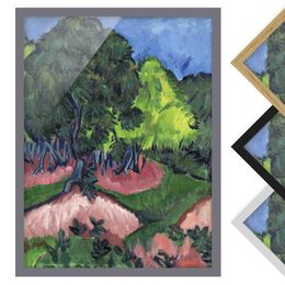 Bilderwelten Bild mit Rahmen - Hochformat Ernst Ludwig Kirchner - Landschaft mit Kastanienbaum