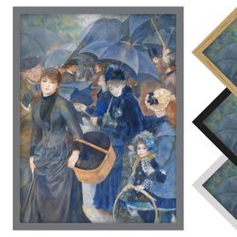 Bilderwelten Bild mit Rahmen - Hochformat Auguste Renoir - Die Regenschirme