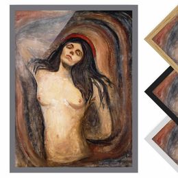Bilderwelten Bild mit Rahmen - Hochformat Edvard Munch - Madonna
