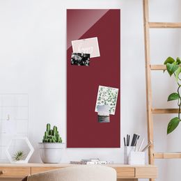 Bilderwelten Glasbild Unifarben rot Glas Wandbild - Bordeaux - Deko Wohnzimmer Schlafzimmer