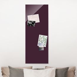 Bilderwelten Glasbild Unifarben violett Glas Wandbild - Aubergine - Deko Wohnzimmer Schlafzimmer
