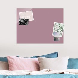Bilderwelten Glasbild Unifarben violett Glas Wandbild - Malve - Deko Wohnzimmer Schlafzimmer