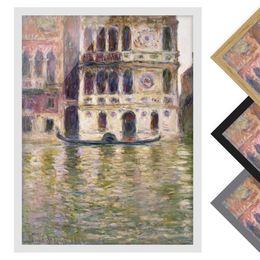 Bilderwelten Bild mit Rahmen - Hochformat Claude Monet - Palazzo Dario