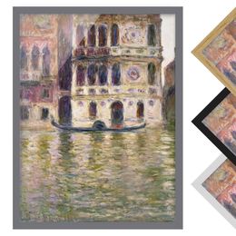 Bilderwelten Bild mit Rahmen - Hochformat Claude Monet - Palazzo Dario