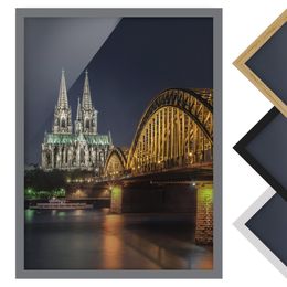 Bilderwelten Bild mit Rahmen - Hochformat K&ouml;lner Dom